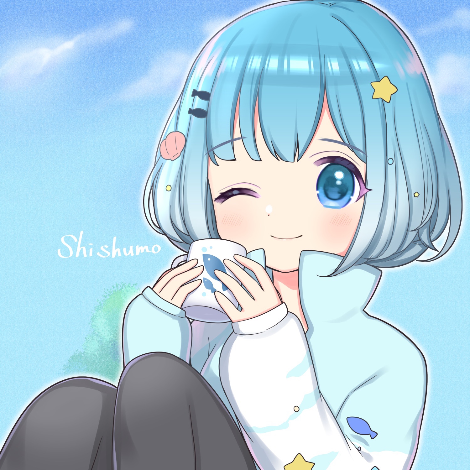 Vtuber/翠ししゅも様 アイコンイラスト | ㅤ CaraCorn official site