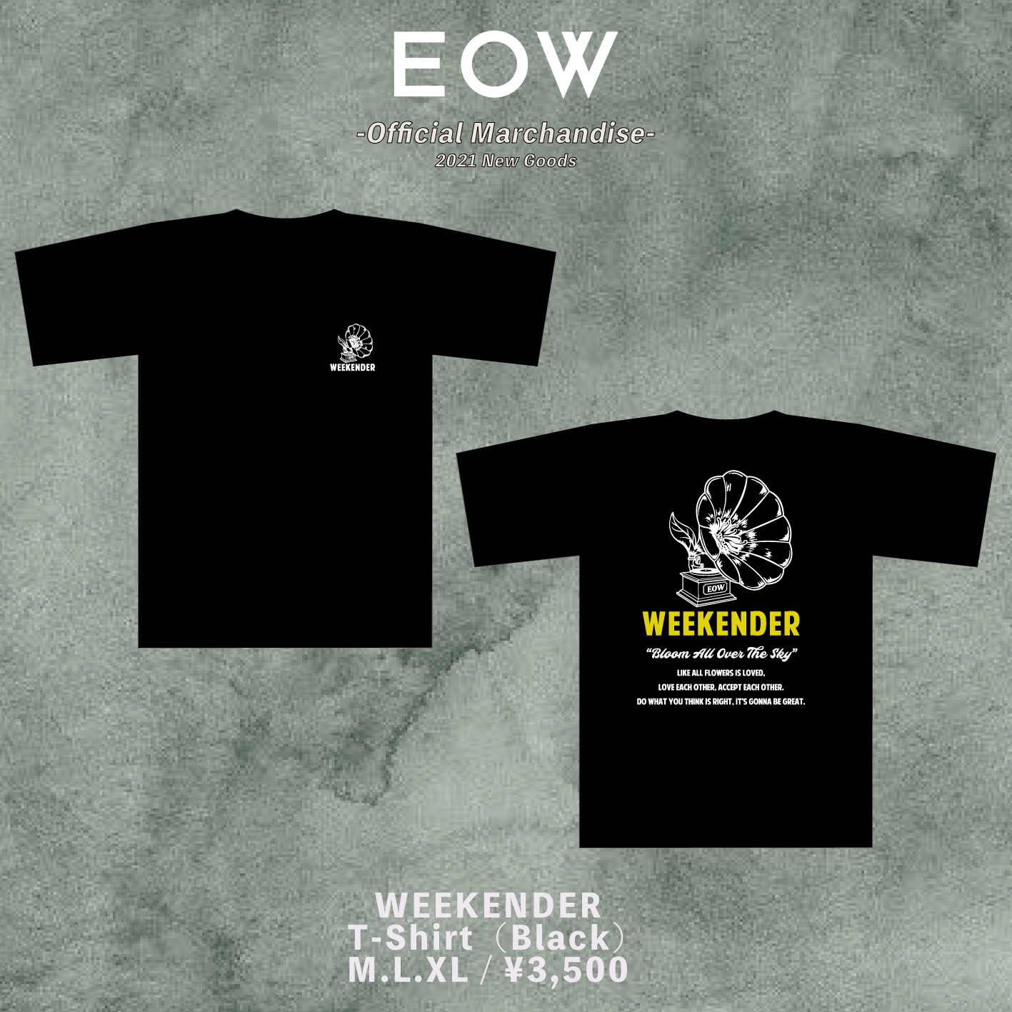 【New Goods】発表＆LIVE会場販売スタート | EOW