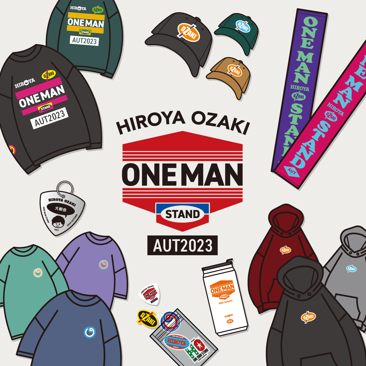 尾崎裕哉 ONE MAN STAND 2023 AUTUMN ツアーグッズ | ハイロックデザインオフィス
