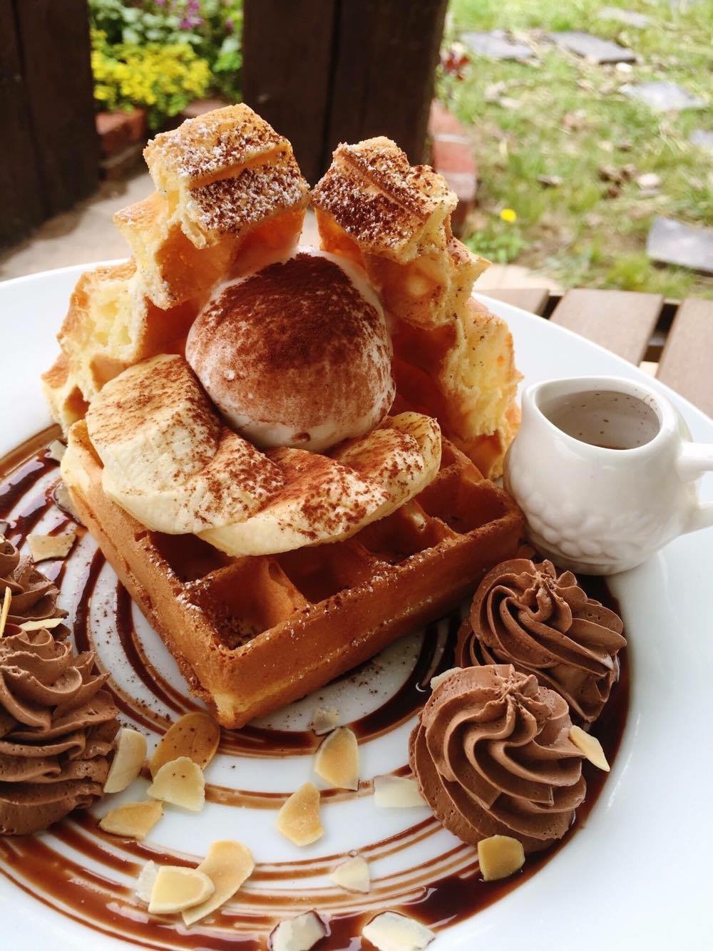 SoRaCafe feat Waffle Cafe Sign