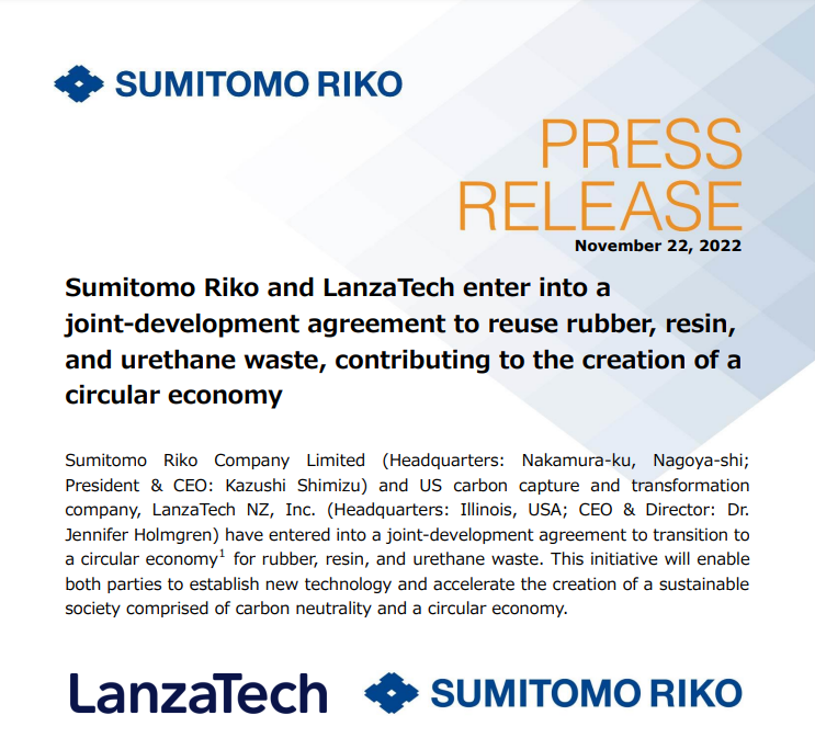 Circular Economy Initiatives | SUMITOMO RIKO President's Blog