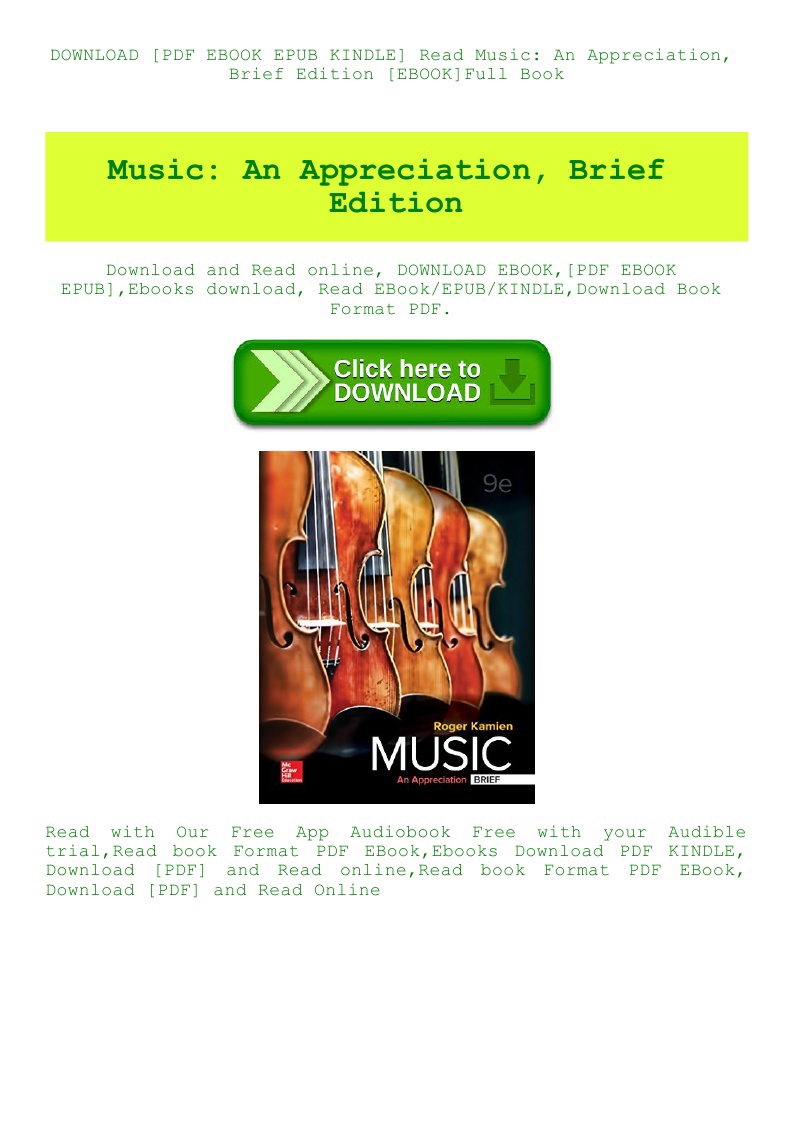 Read Music An Appreciation Brief Edition [EBOOK] | lilialibby's Ownd
