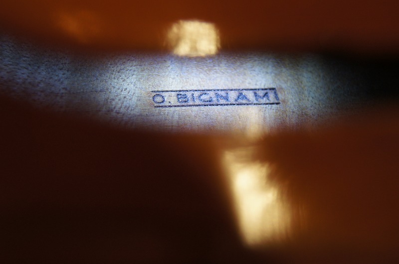 モダンヴァイオリン（イタリア）Otello Bignami 1973 | オールドヴァイオリン専門店 ダ・ヴィンチヴァイオリン