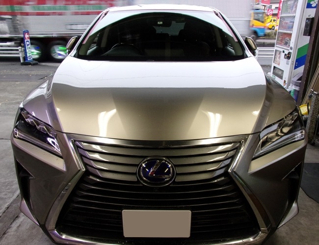 レクサスRX（GYL20）飛び石によるフロントガラス交換事例 | ジャパンオートガラス