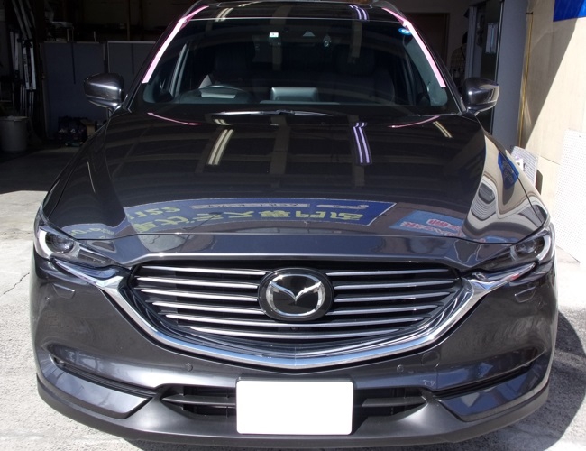 マツダ・CX－8（KG2P）飛び石によるフロントガラス交換事例 | ジャパンオートガラス