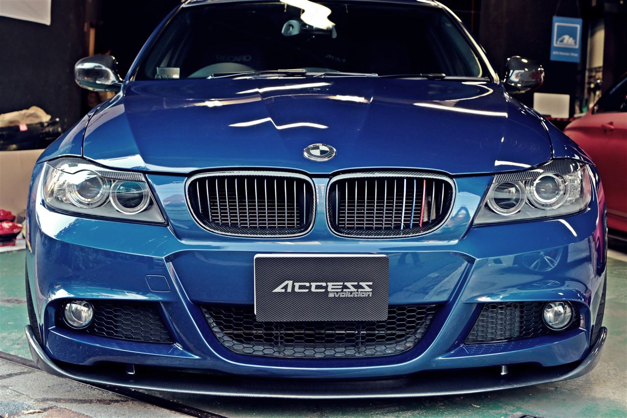 E90 Mスポーツなお客様に、ハルトゲカーボンリップスポイラーお取り付け！ | アクセスエボリューション目黒店 access-ev MEGURO
