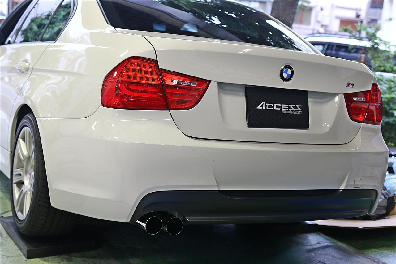 E90なお客様に、BMWパフォ―マンスマフラーお取り付け！ | アクセスエボリューション目黒店 access-ev MEGURO