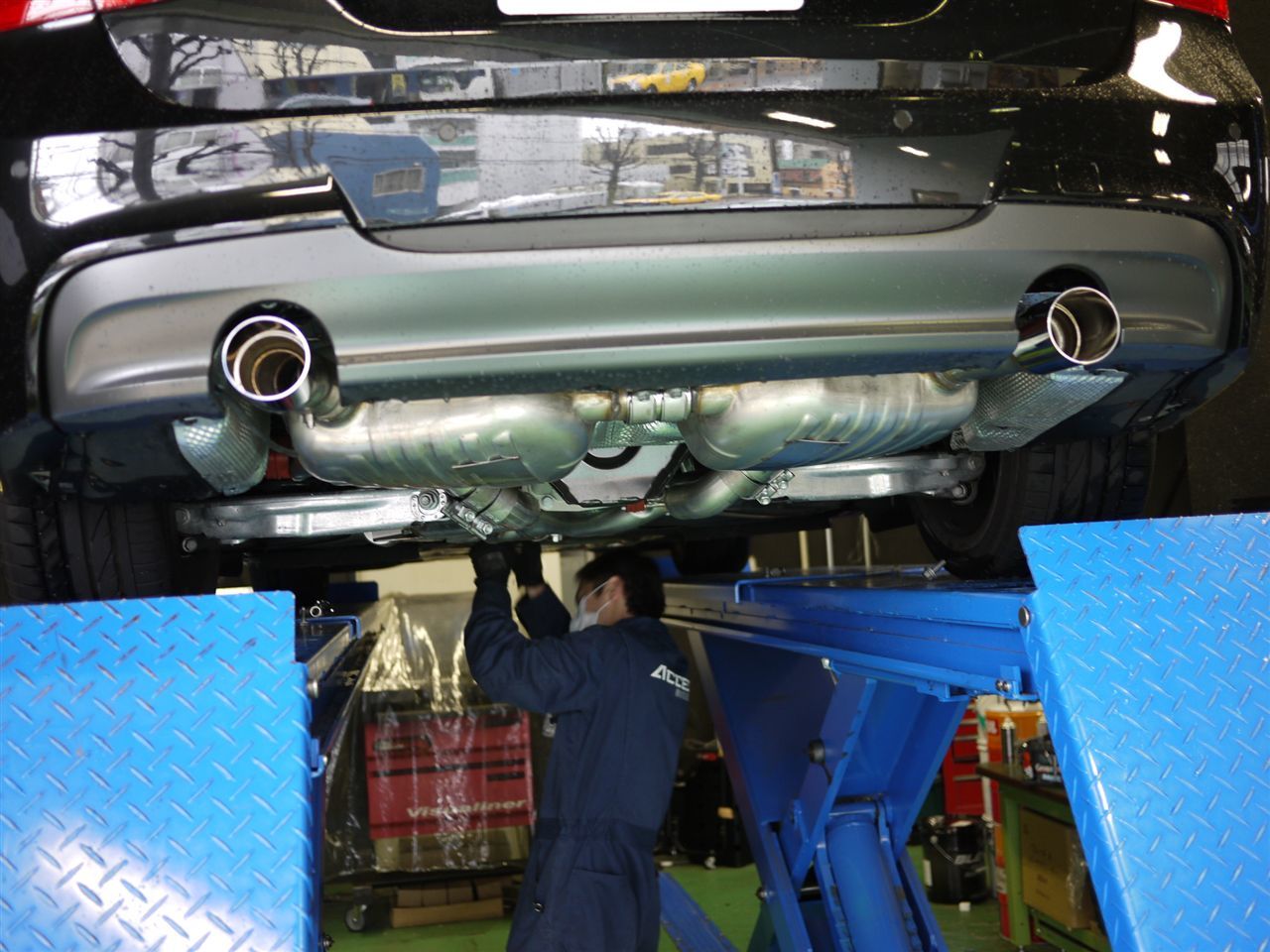 E91 335にBPマフラー | アクセスエボリューション目黒店 access-ev MEGURO