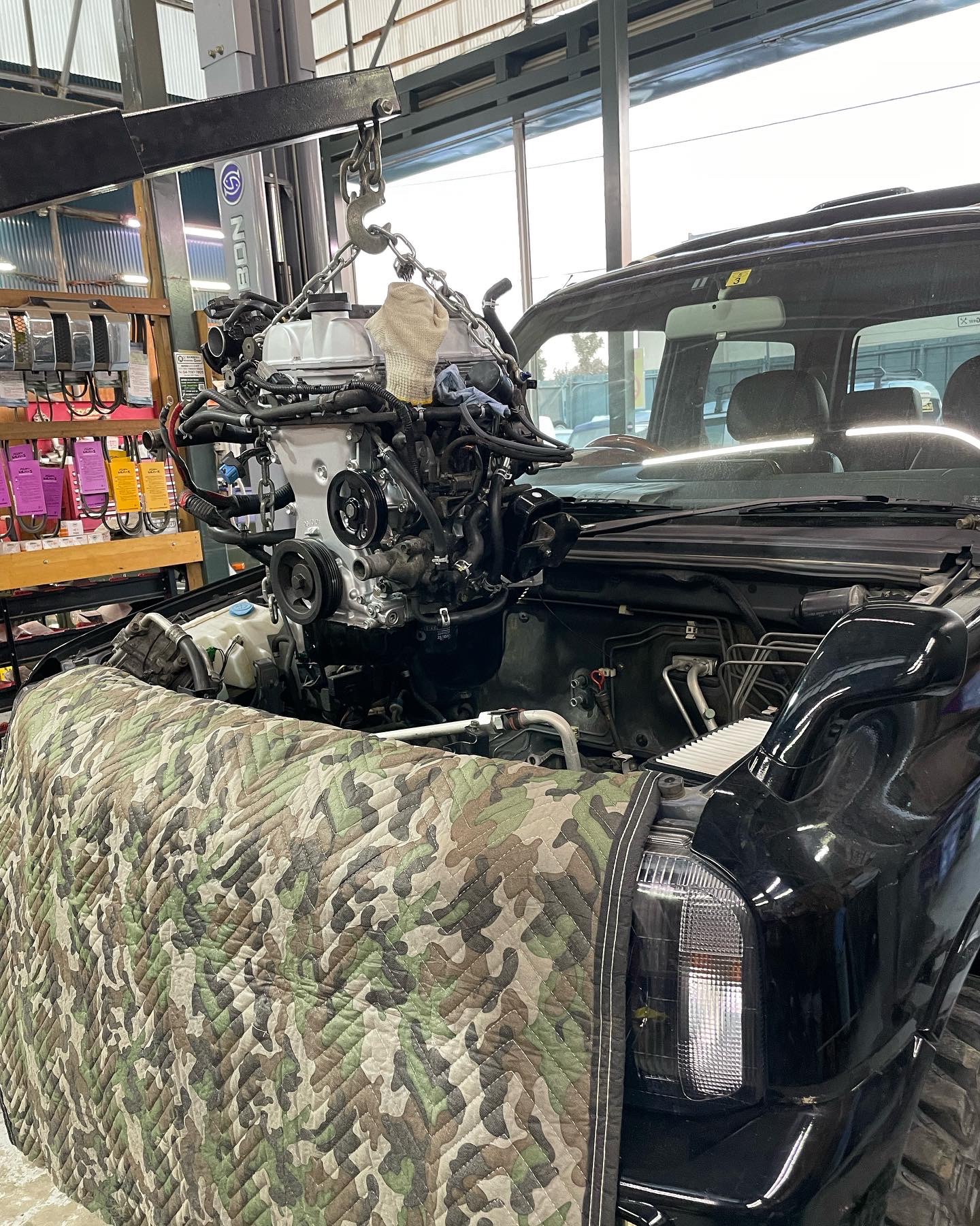 JB23 エンジン載せ替えです。 | ジムニー専門店 ReverseGear