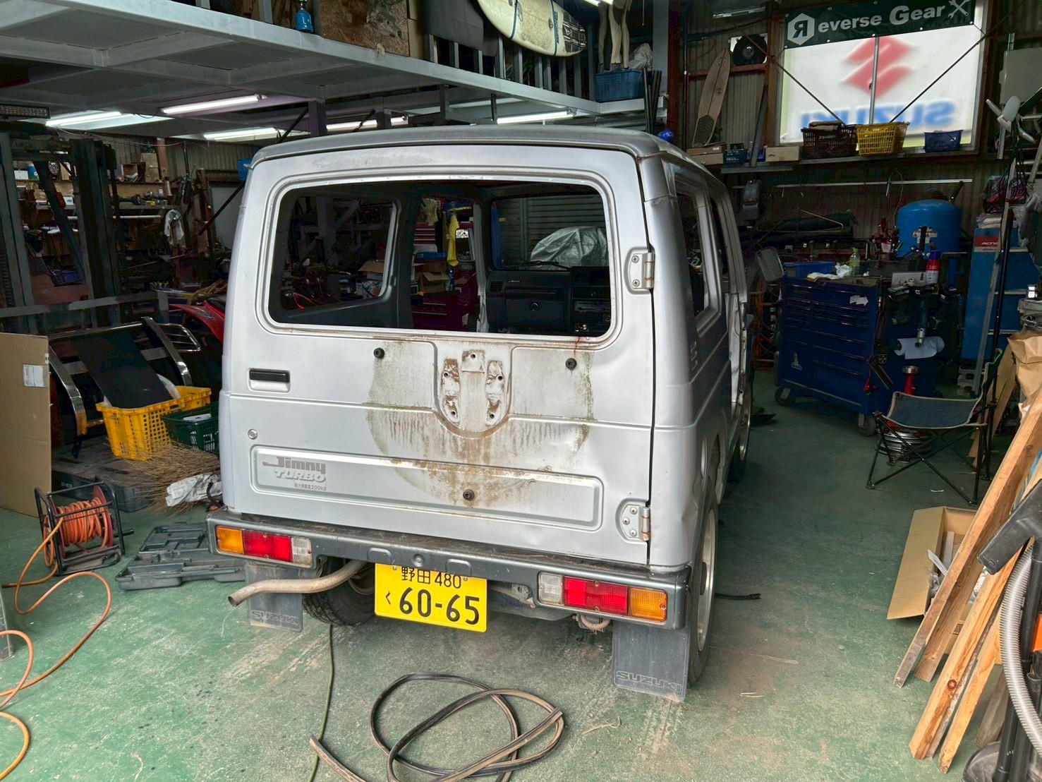 JA11オープンカー製作中☆ | ジムニー専門店 ReverseGear