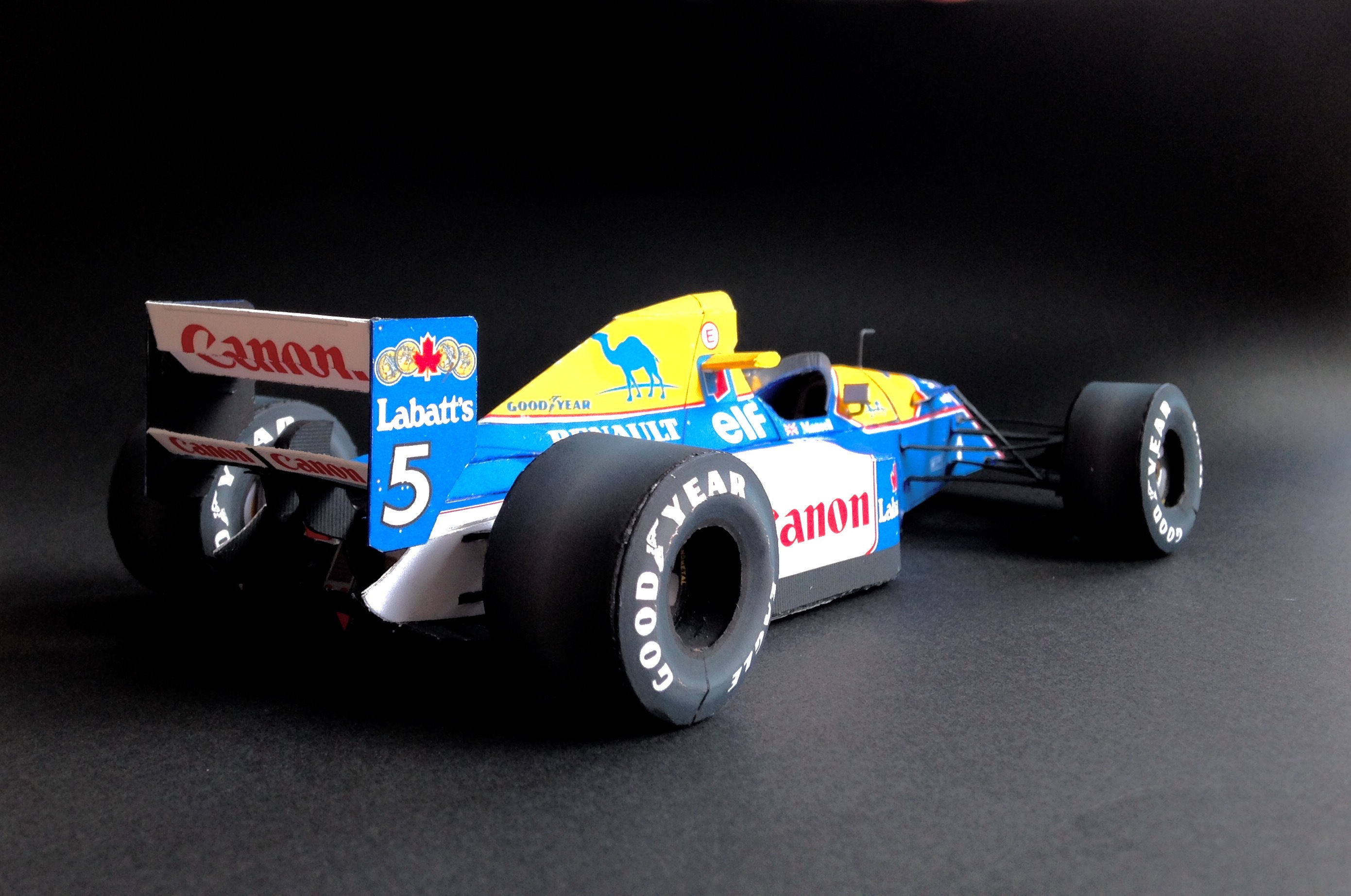 Williams FW14B Nigel Mansell | papercraftgarage