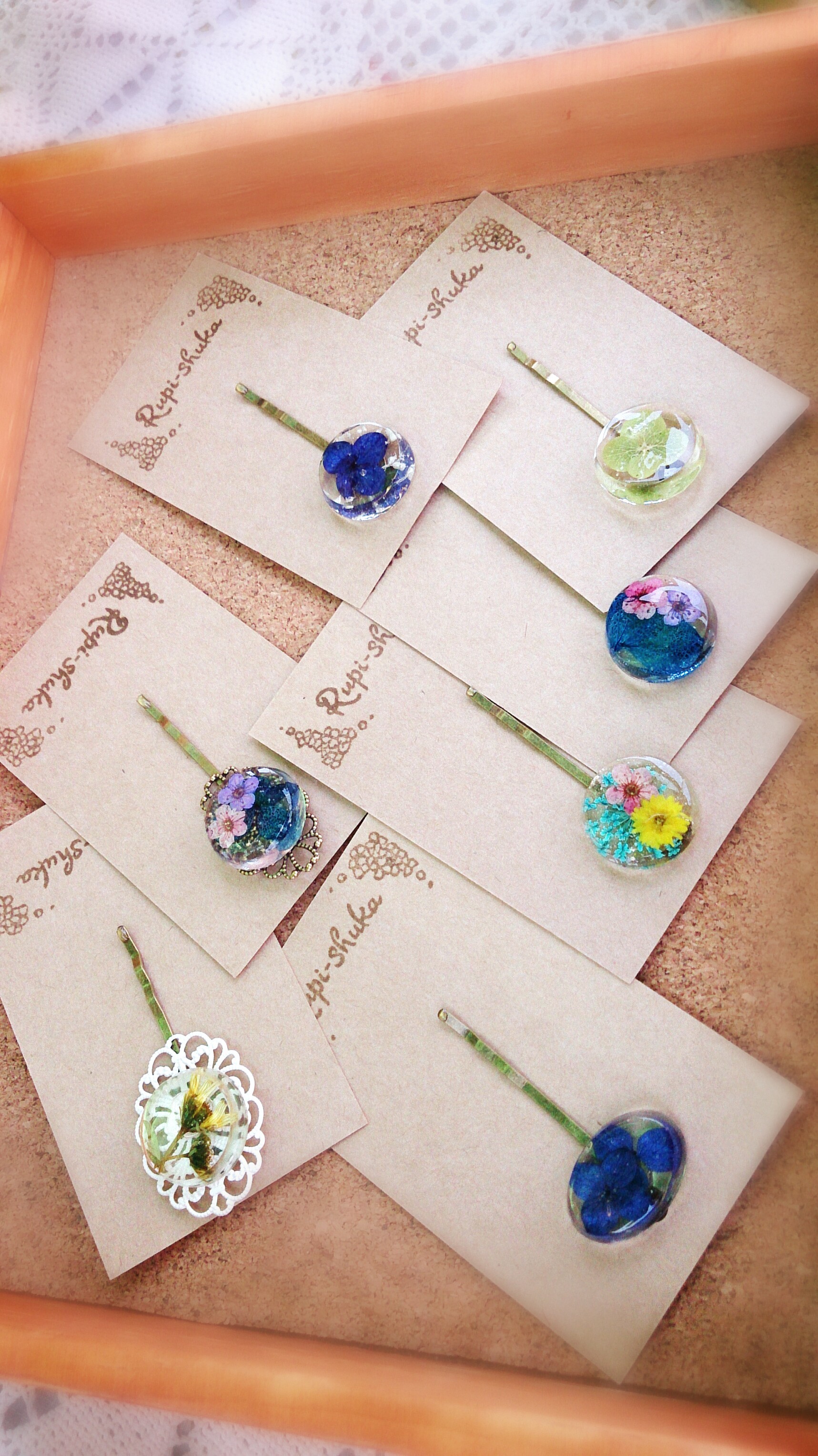 レトロ お花 ヘアピン | Rupi-shuka