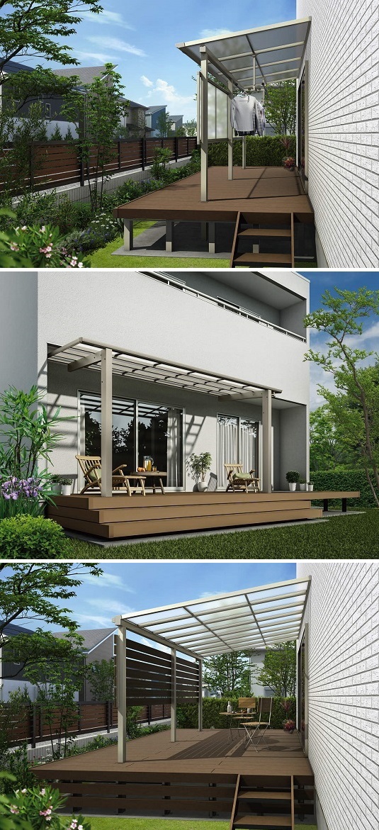 テラス屋根／YKKAPソラリア | アルミ建材和田