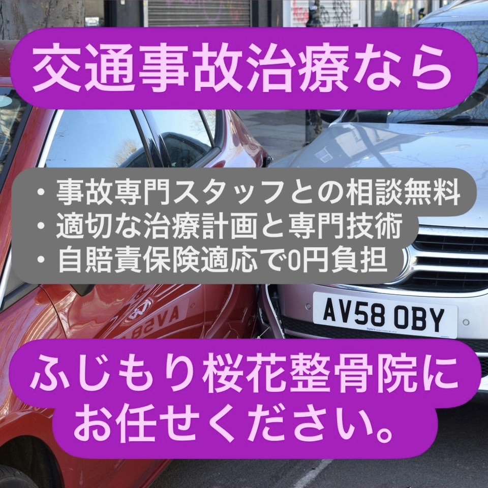 交通事故治療、ムチウチ治療なら八王子ふじもり桜花整骨院 ふじもり桜花整骨院s Ownd 