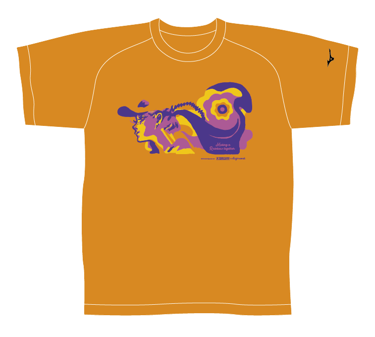 Works｜大阪マラソン2019 なないろチャリティ Tシャツ | Azami Eimi Illustrations
