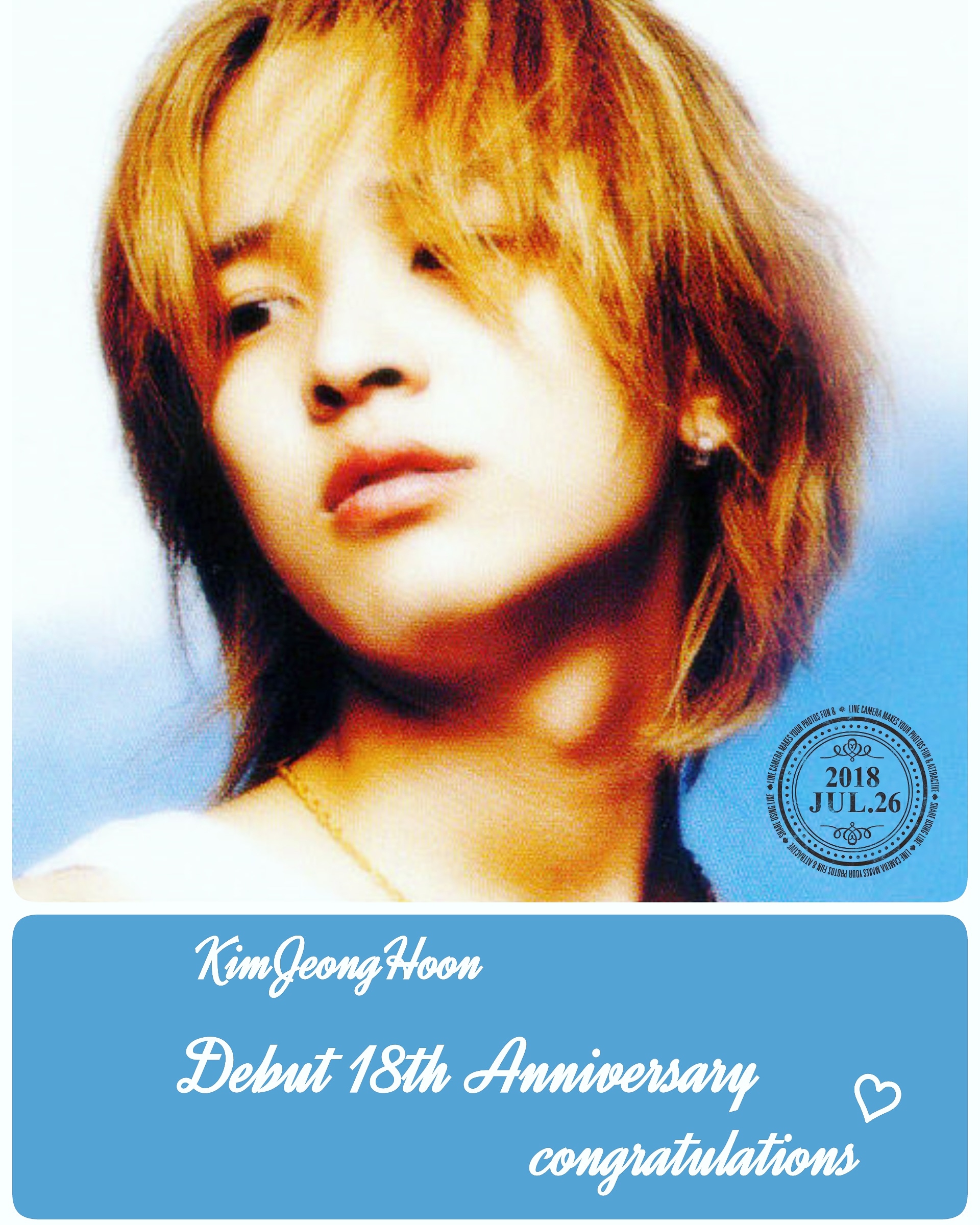デビュー18周年！おめでとう！ | KIM JOHN HOON FANCAFE