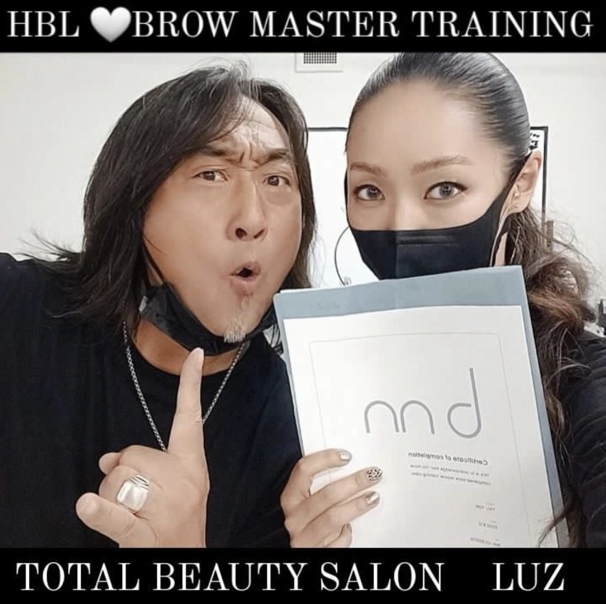 【BROW MASTER TRAINING 🤍HBL スタジオ😍】 | Total Beauty Salon LUZ