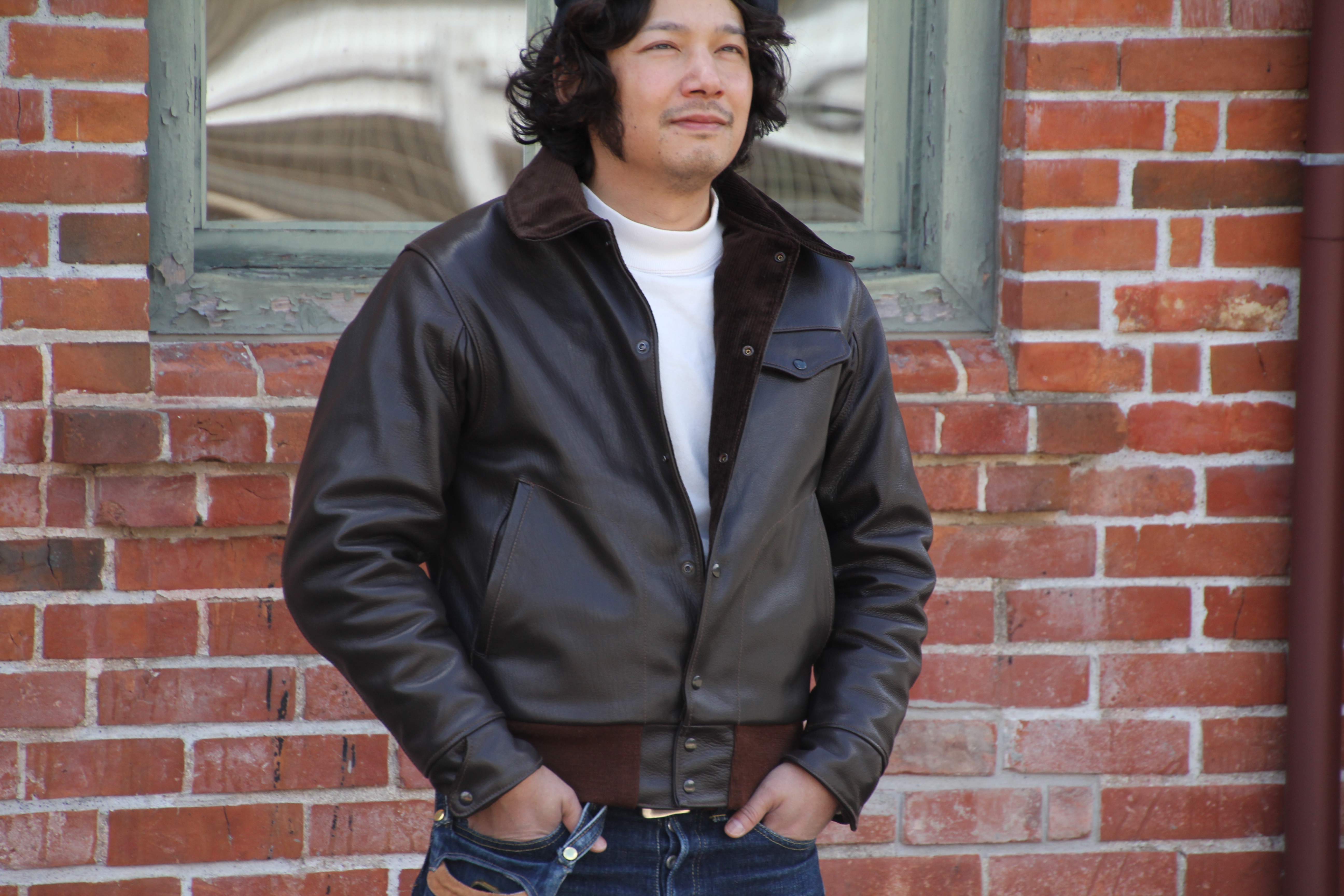 Spiral Original Leatherjacket ”Three spoken jacket” | Genuine Jeans ...