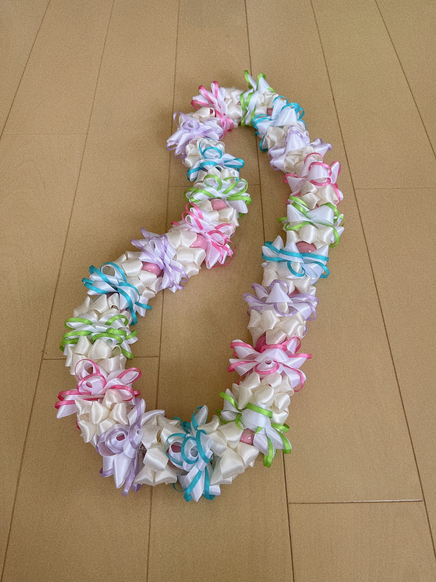 生徒さんの完成品 | Makani 'olu'olu ハワイアンリボンレイ教室