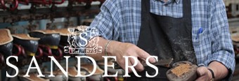 オンとオフ兼用のシューズ SANDERS [サンダース] 1384 オフィサーシューズ OFFICER SHOES ミリタリーシューズ ...