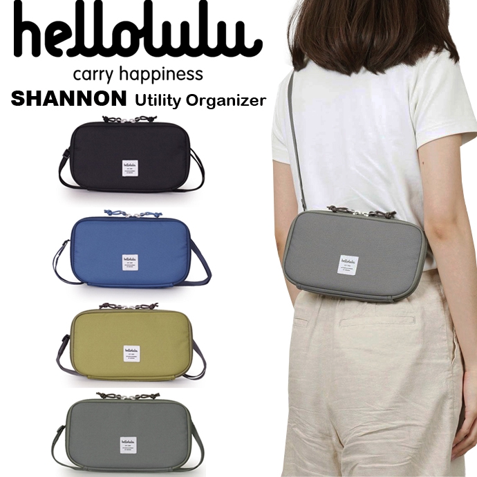 近所の買い物などにハロルル Hellolulu ウォレットショルダーバッグ オーガナイザー ポーチ SHANNON | B.E.shop