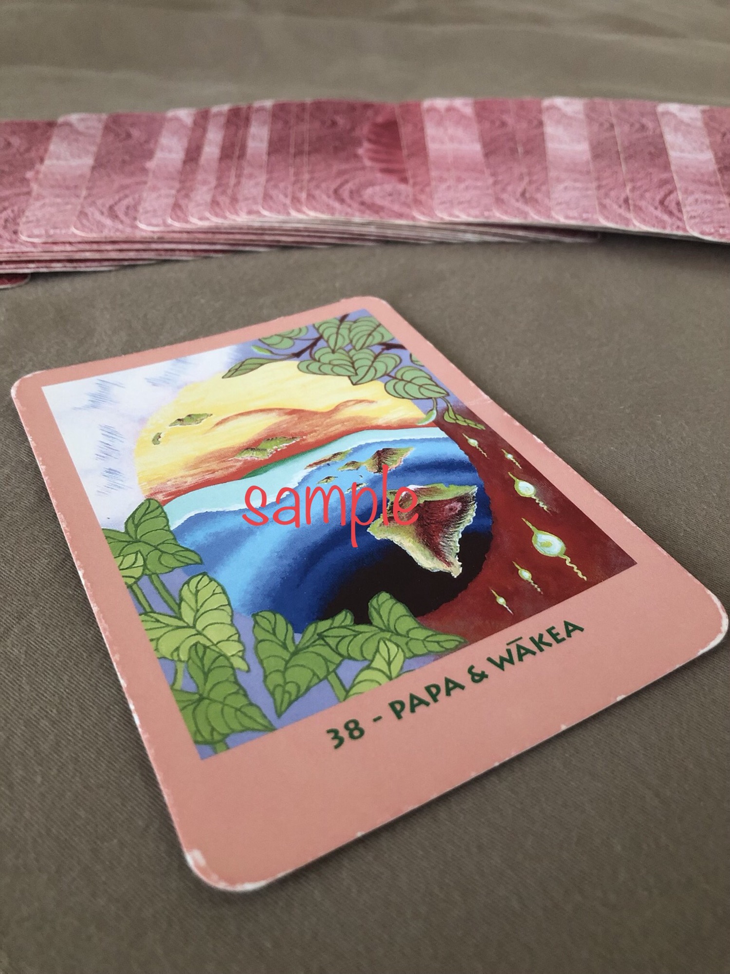 今日のMANA CARD No. 38 PAPA＆WAKEA 地母と天父 苦闘／全体 | MANALOHA