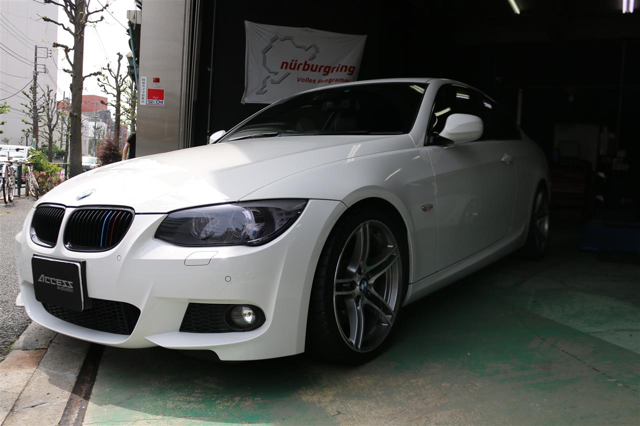 E92 335なお客様のタイヤ交換！by目黒店 | アクセスエボリューション目黒店 ACCESS EVOLUTION MEGURO