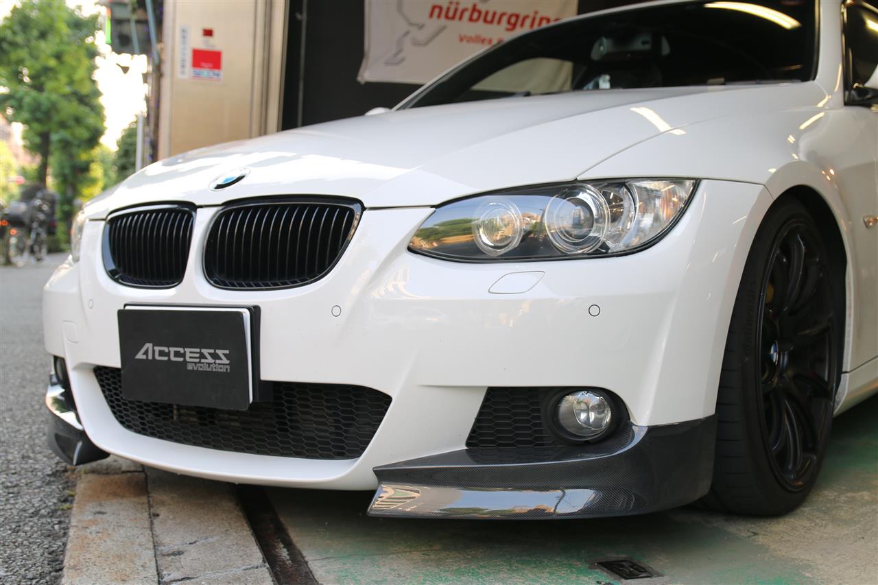 E92 335なお客様に、3Dデザインカーボンフリッパーお取り付け！ | アクセスエボリューション目黒店 ACCESS EVOLUTION MEGURO