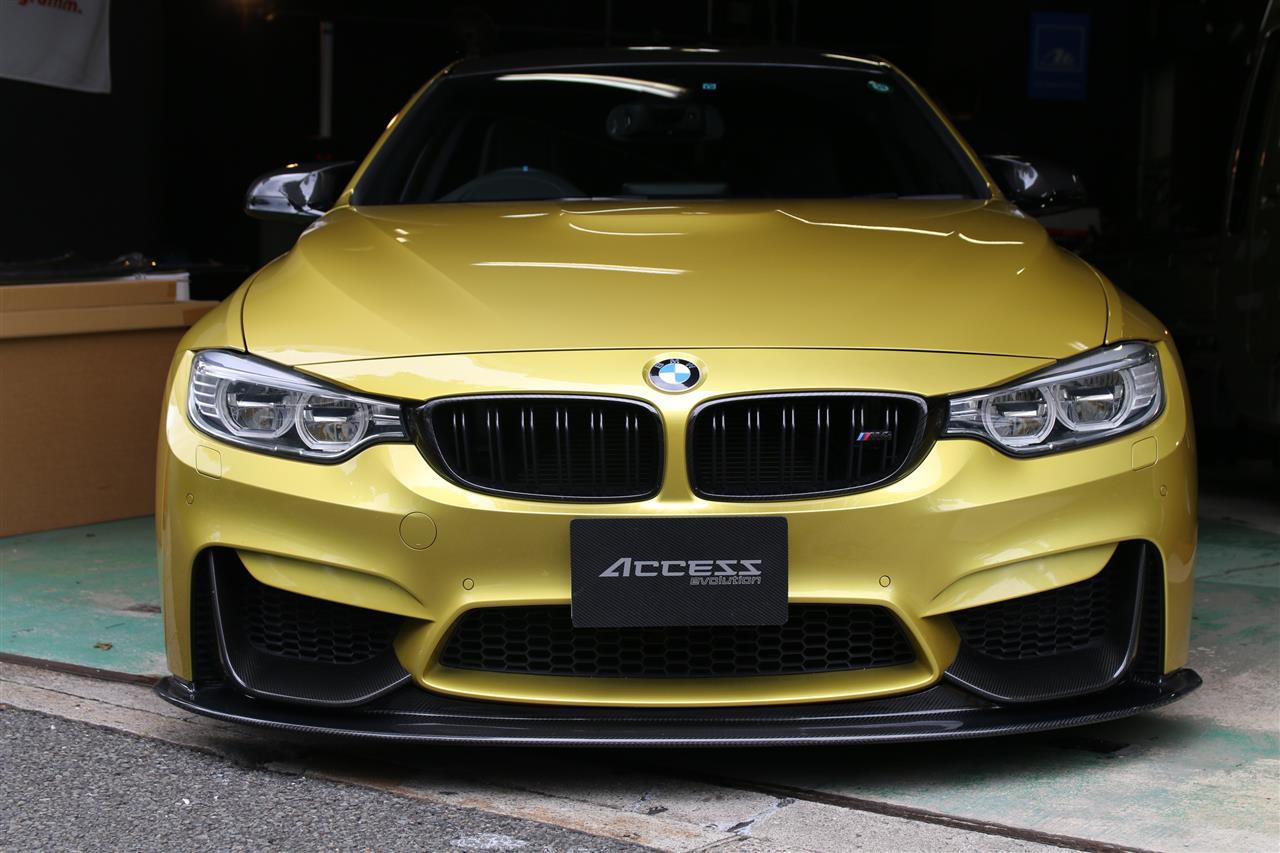 F82M4なお客様に、コーレンストッフ カーボンフロントリップお取り付け！ | アクセスエボリューション目黒店 ACCESS EVOLUTION MEGURO