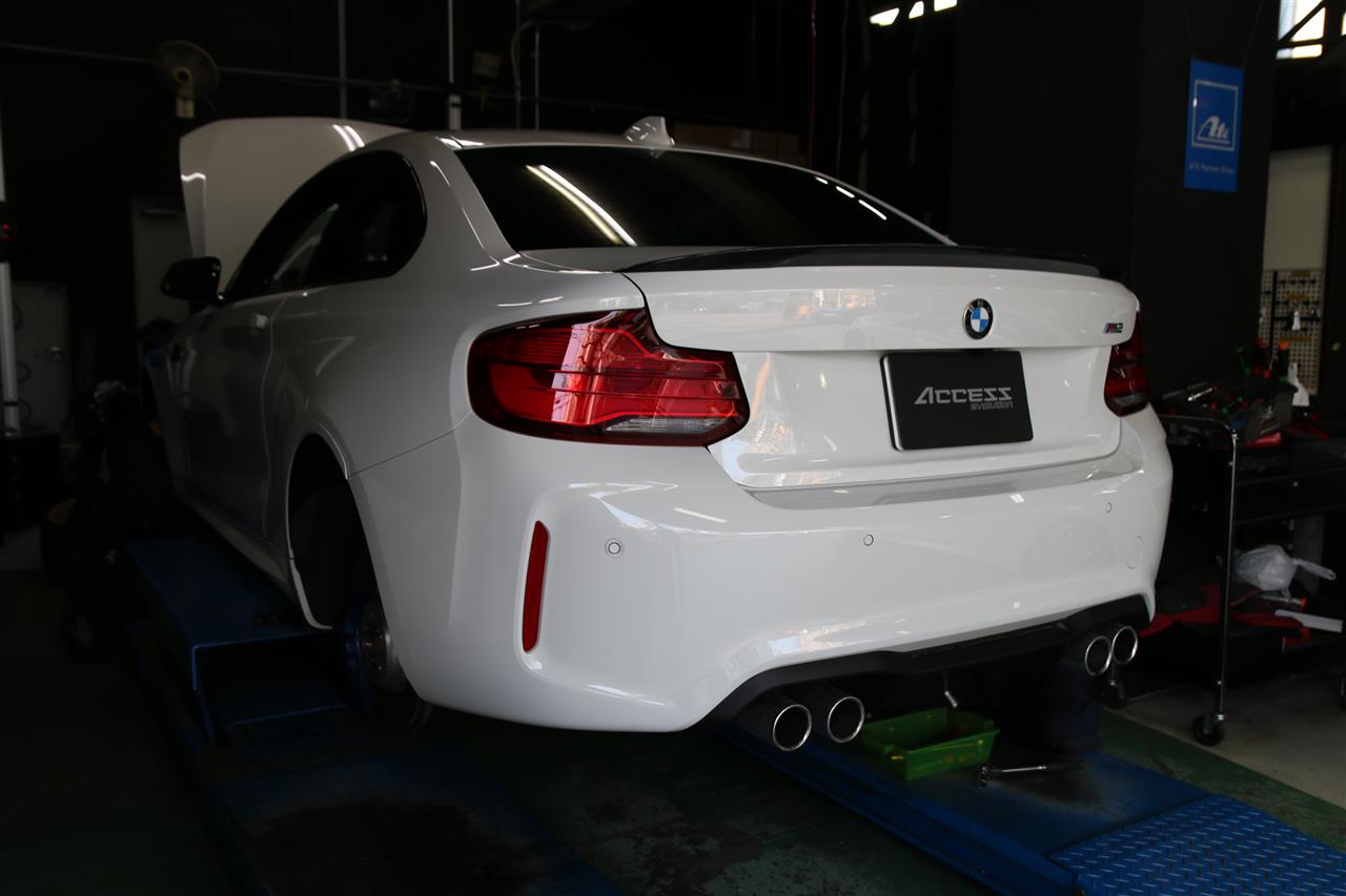 さてさて、F87M2なお客様に、3Dデザイン車高調お取り付け！ | アクセスエボリューション目黒店 ACCESS EVOLUTION MEGURO