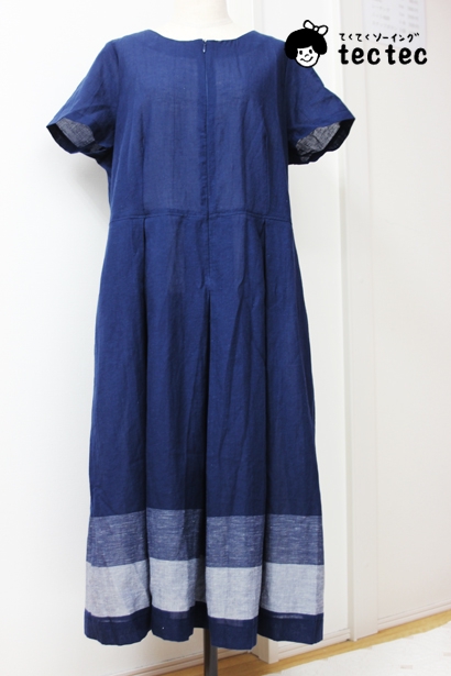 前ファスナーのワンピース | tectec-sewing