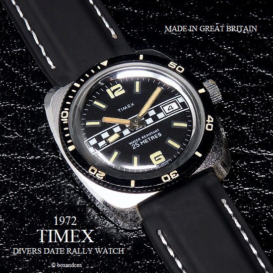 1972年 Vintage TIMEX DIVERS DATE RALLY /英国 ビンテージ タイメックス 腕時計 | bac style blog