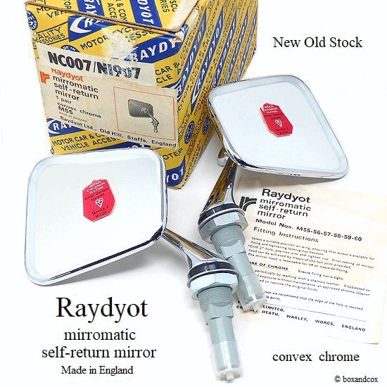 1960's NOS Raydyot/レイヨット ウイングミラー & ルームミラー コンベックス ワイドデッドストック | bac style ...