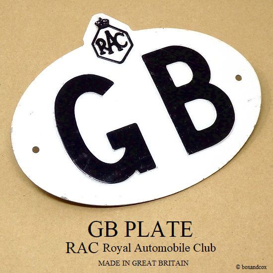 1950-60's ORIGINAL GB Plate RAC/GBプレート | bac style blog