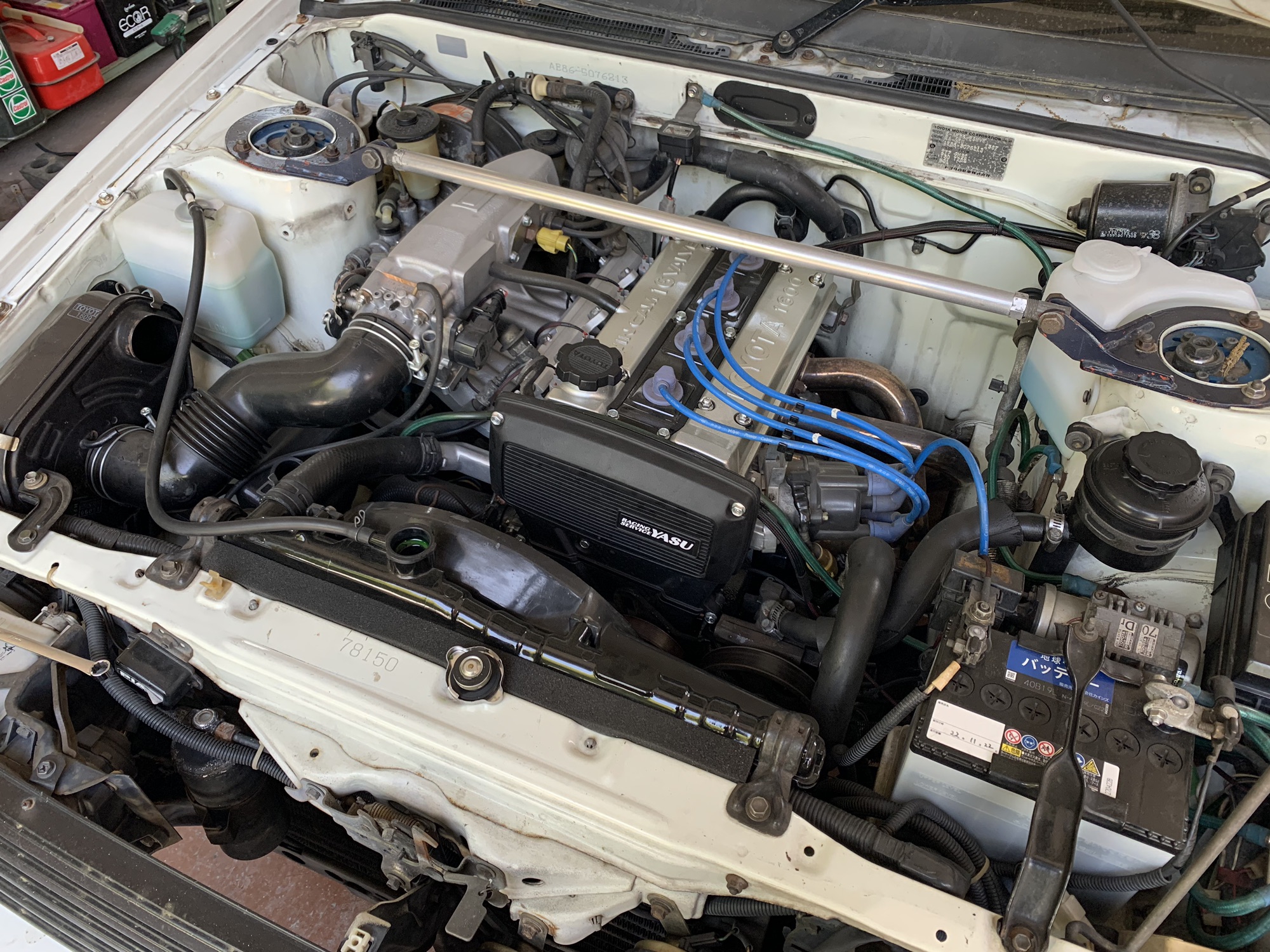 AE86.慣らし運転終えて入庫、ECU最終セッティング | Racing Service YASU ~total tuning proshop~