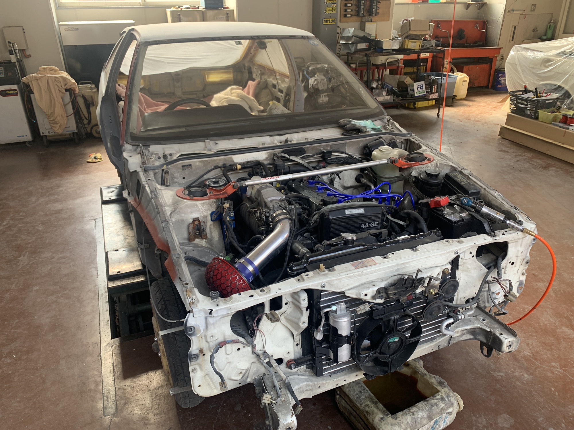 T様AE86.サクッとエンジン降ろし♪ | Racing Service YASU ~total tuning proshop~