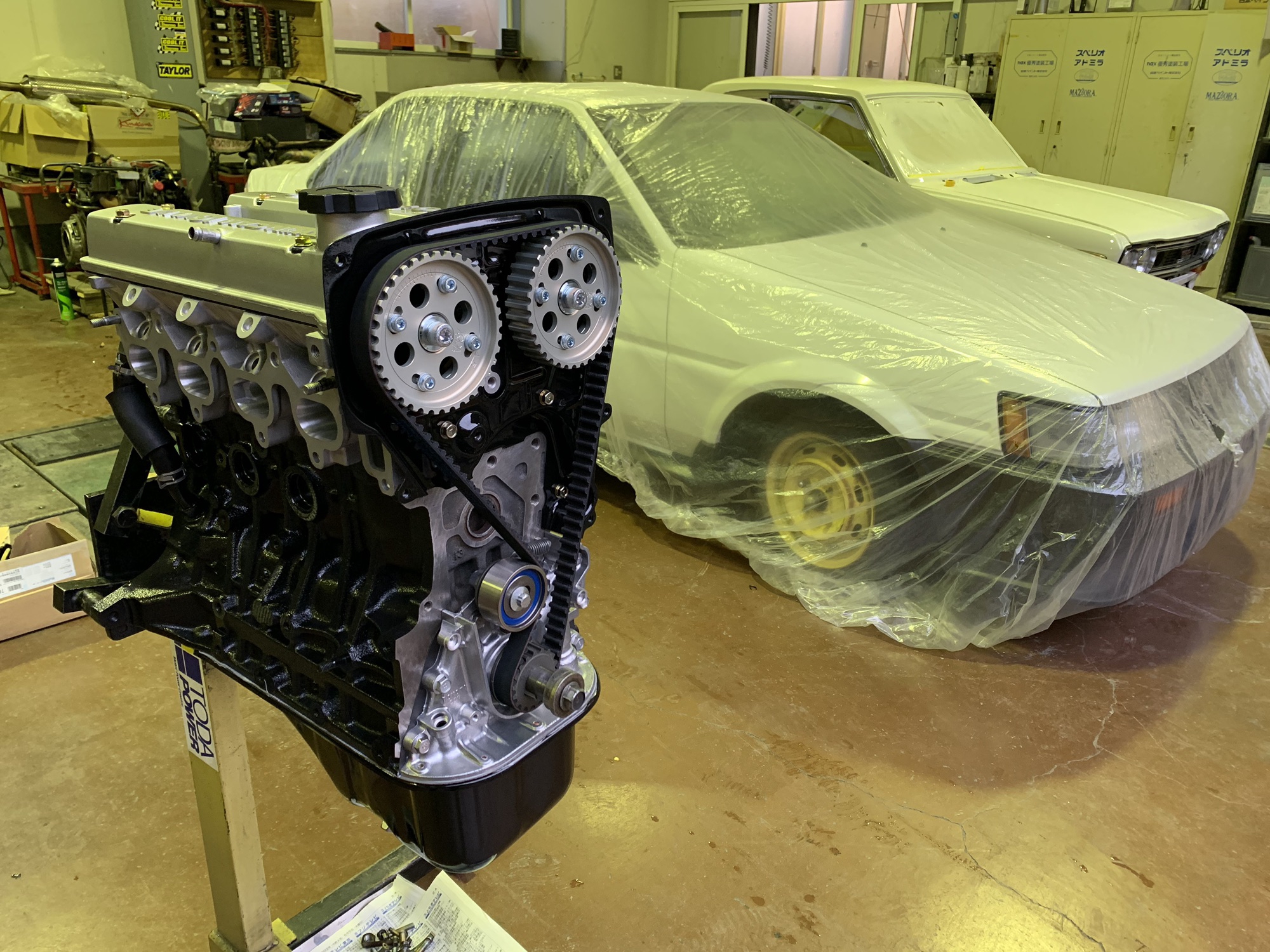 M様AE86、4.5AGコンプリートエンジン搭載準備 | Racing Service YASU ~total tuning proshop~