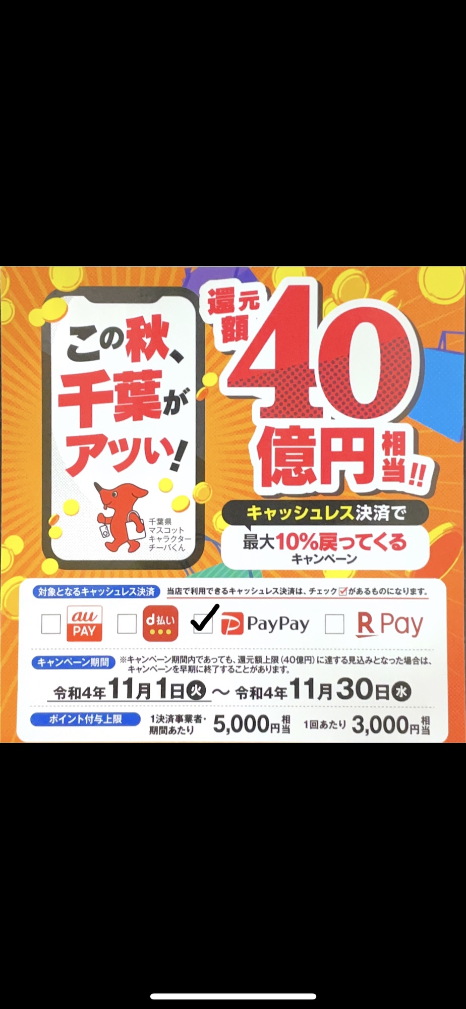 PayPayキャンペーンのお知らせ | Ash本八幡ブログ